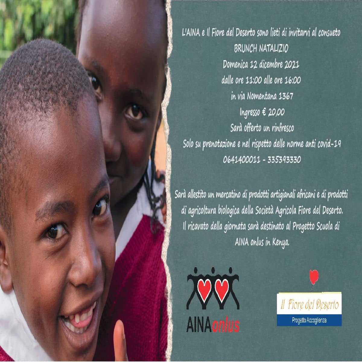 Brunch di Natale 2021 - AINA ETS